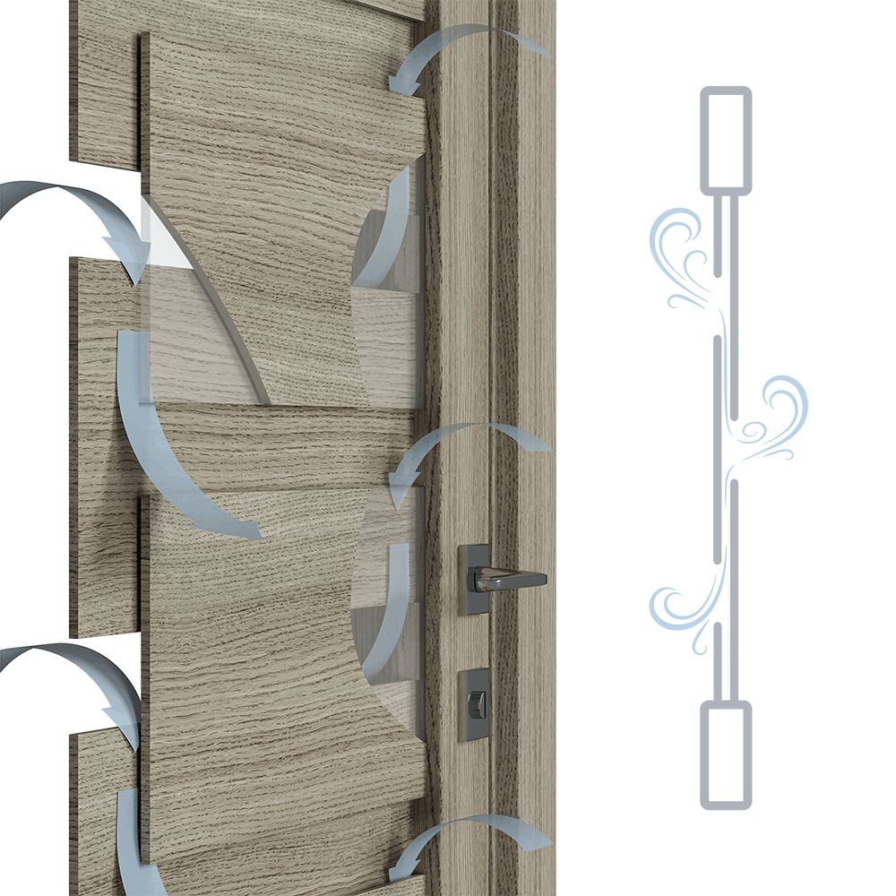 Louver Shambor Modern Interior Door for $389.00 | Door Design Lab