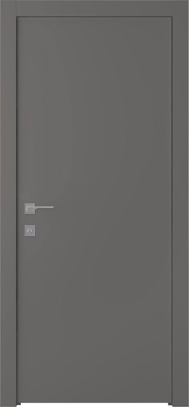 Optima Gray Matte Modern Interior Door for $399.00 | Door Design Lab