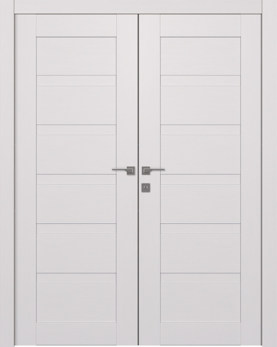 Orleo Bianco Noble Modern Interior Double Swing Doors for $678.00 ...