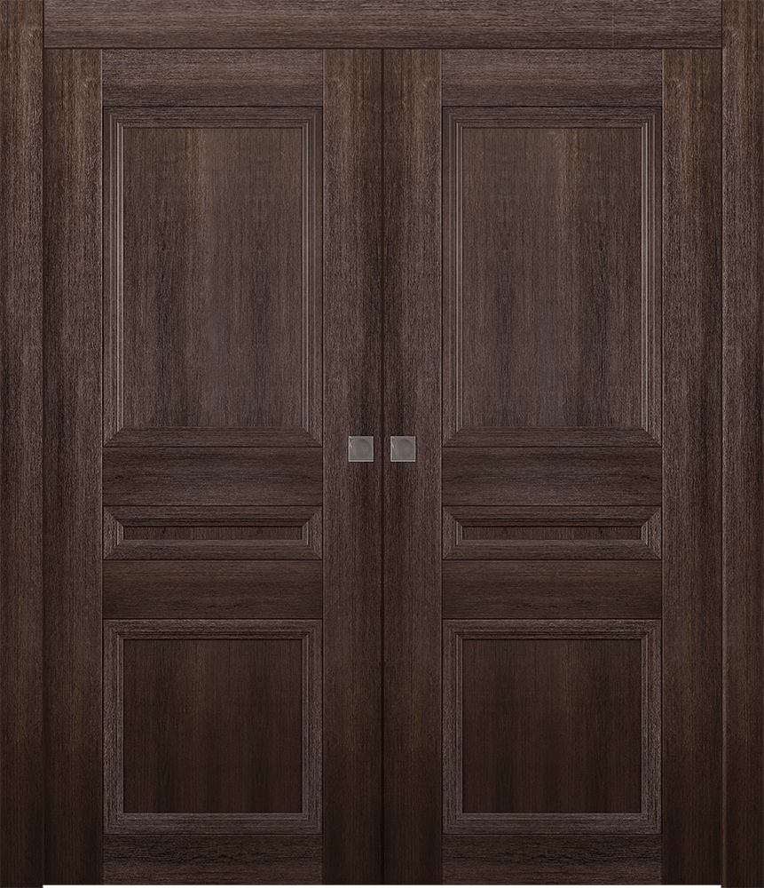 Oxford Duo 07 2R Veralinga Oak Modern Interior Double Pocket Doors for ...