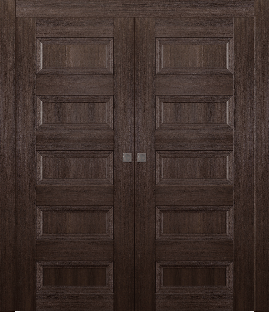 Oxford Duo 07 4R Veralinga Oak Modern Interior Double Pocket Doors for ...