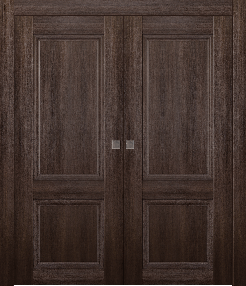 Oxford Duo 07 R Veralinga Oak Modern Interior Double Pocket Doors for ...