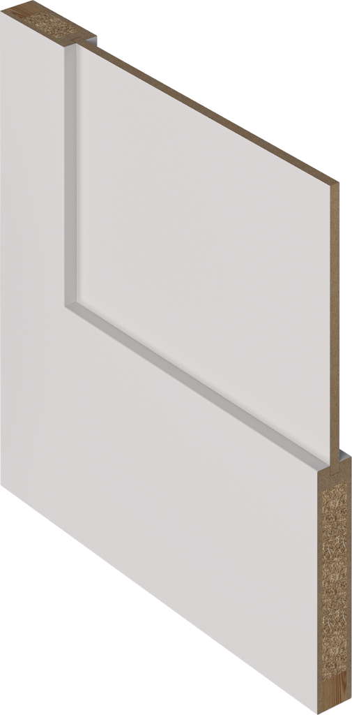 Shaker 1 Panel Primed Modern Interior Bypass Doors for $598.00 | Door ...