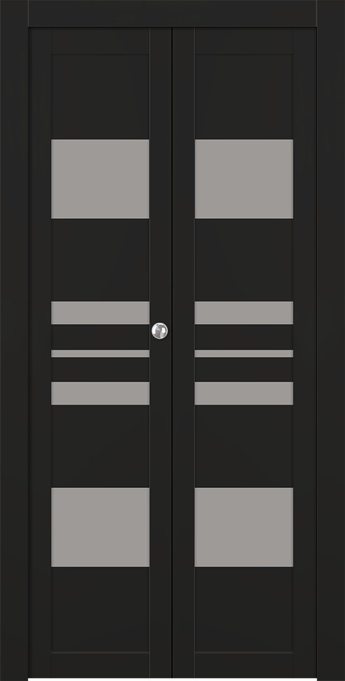 Romi Vetro Black Matte Modern Interior Bifold Doors for $718.00 | Door ...