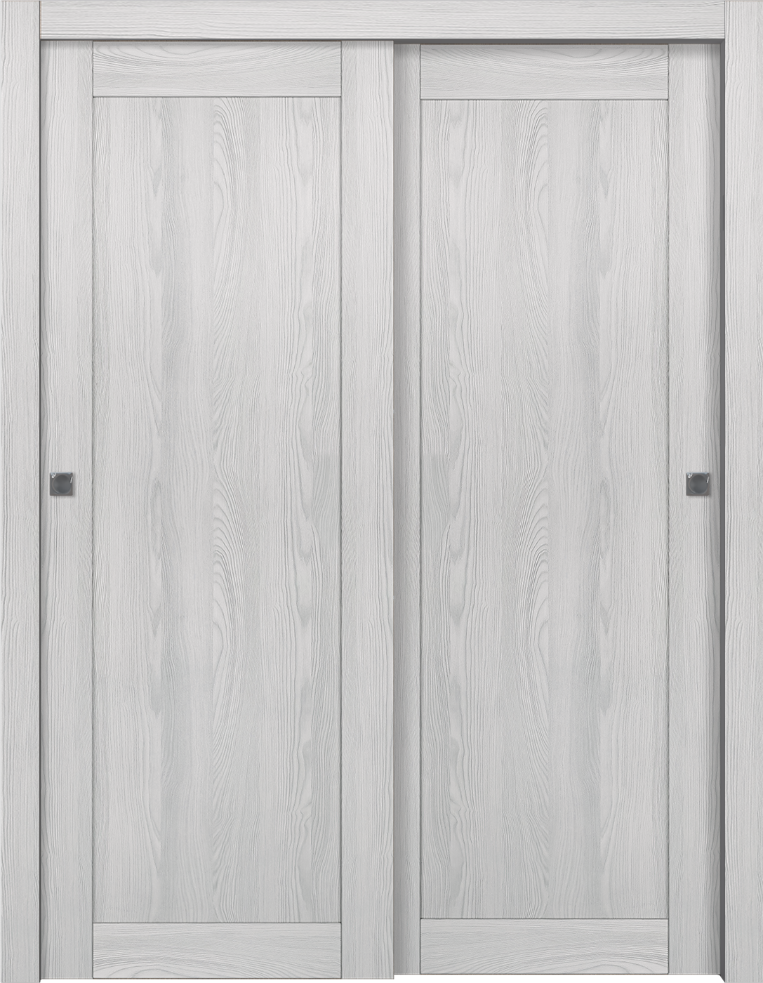 Shaker 1 Panel Ribeira Ash Modern Interior Bypass Doors for $698.00 ...