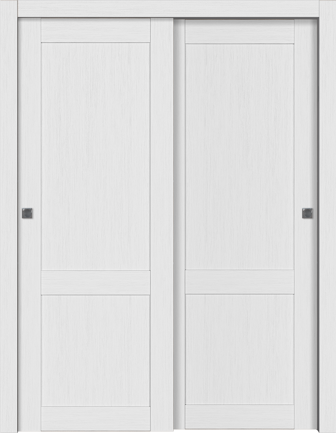 Shaker 2 Panel Bianco Noble Modern Interior Bypass Doors for $738.00 ...