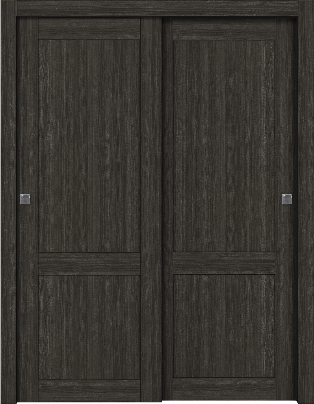 Shaker 2 Panel Gray Oak Modern Interior Bypass Doors for $738.00 | Door ...