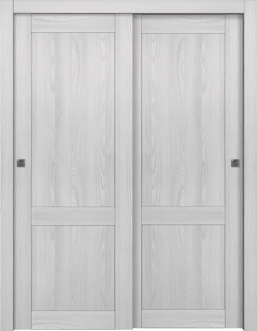 Shaker 2 Panel Ribeira Ash Modern Interior Bypass Doors for $738.00 ...