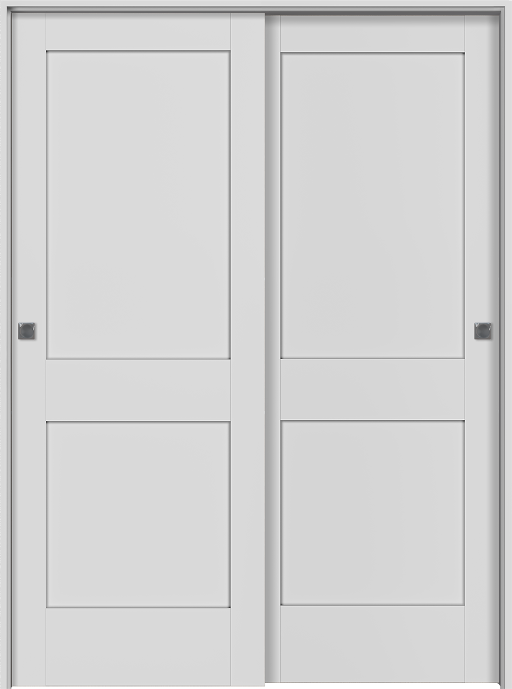 Shaker 2 Panel Primed Modern Interior Bypass Doors for $618.00 | Door ...