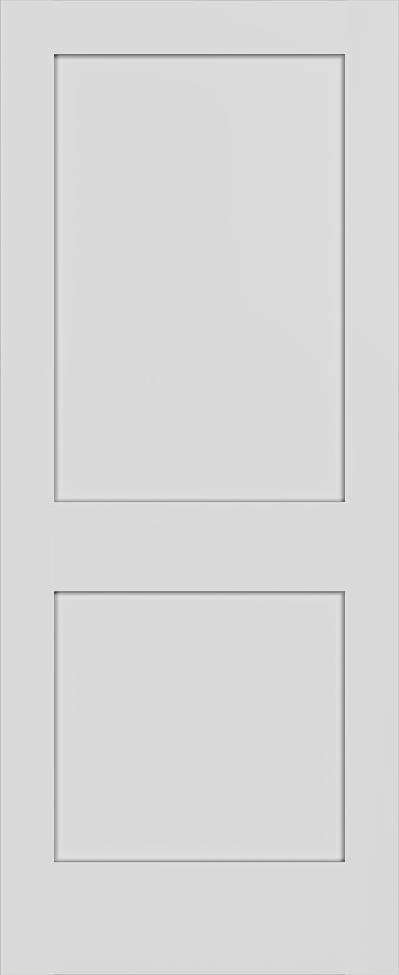 Modern interior door Shaker 2 Panel Primed for $309.00 | Door Design Lab